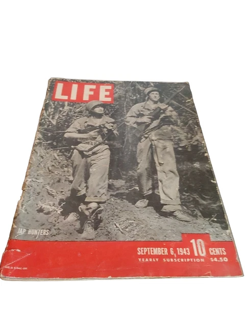 LIFE MAGAZINE / September 6 1943 / Industry At War / Sicilian Clean Up ...