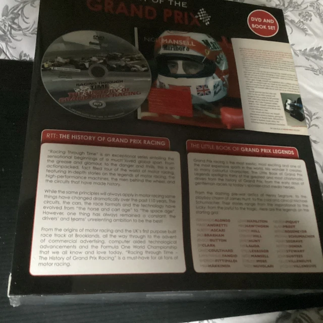 THE HISTORY THE Grand Prix Motor Racing Box Set DVD & Book Set. Brand ...