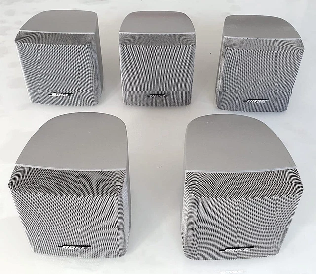 5 X BOSE Single Cube Speaker Grey Acoustimass 3 5 10 15 Lifestyle 18 38 ...