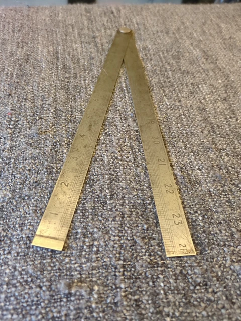 RABONE CHESTERMAN HINGED Folding Steel Rule Ruler No.57 £10.00 ...