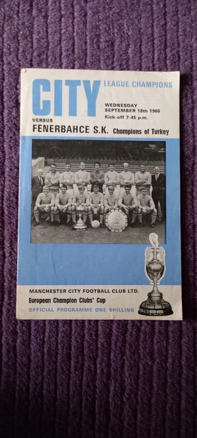 MANCHESTER CITY HOME Football Programmes 1968/69 Season £1.50 - PicClick UK