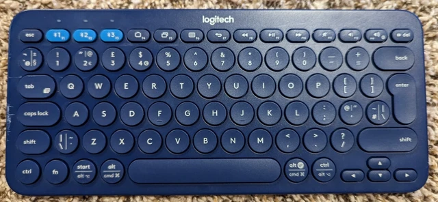 LOGITECH MULTI-DEVICE BLUETOOTH Wireless Keyboard K380 Blue $12.99 ...
