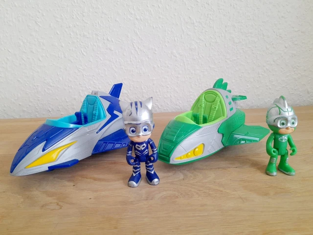 PJ MASKS SAVE The Sky Vehicle Jet Plane - Cat Car Gekko Mobile Catboy ...