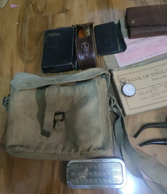 BRITISH ARMY WW2 Military Kit, Bag, Joseph Philips West York. Regiment ...