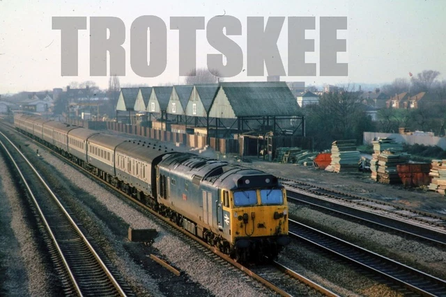 35MM SLIDE BR British Rail Diesel Loco Class 50 50010 1980 Original £5. ...