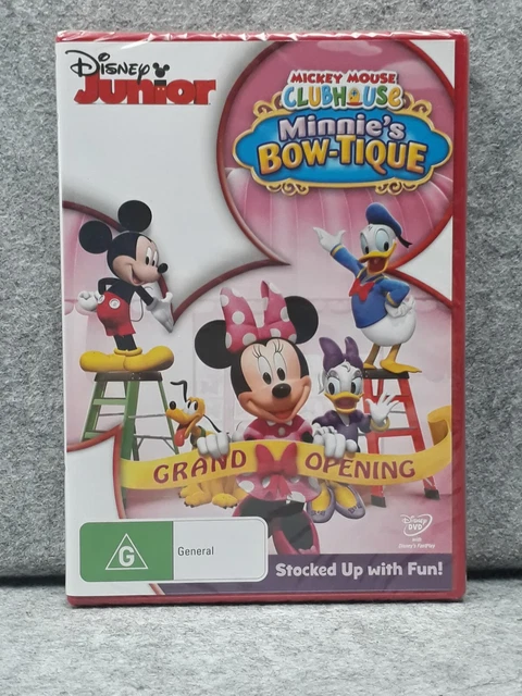 NEW: MICKEY MOUSE CLUBHOUSE MINNIE' S BOW-TIQUE DVD Region 4 PAL Free ...