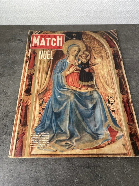 ANCIEN MAGAZINE PARIS match n 348 10 decembre 1955 noel balenciaga pier ...