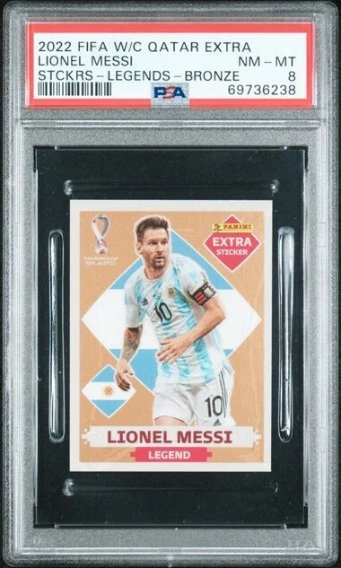PANINI FIFA WORLD Cup Qatar 2022 Lionel Messi Extra Sticker Legends ...
