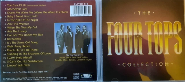 THE FOUR TOPS Collection CD 1999 Soul New Not Sealed EUR 5,26 - PicClick IT