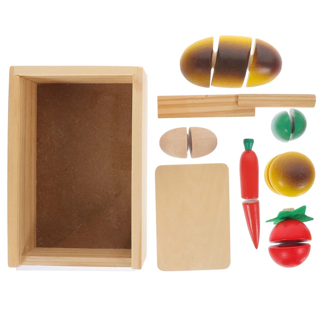 CUT VEGETABLES TOY Cut Food Toy Pretend Cutting Play Food Set £15.99 ...
