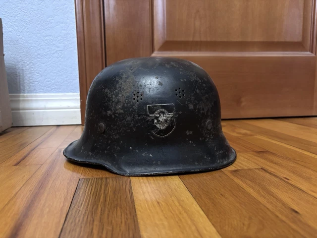 WW2 GERMAN M34 Feuerschutzpolizei (Fireman) Helmet $500.00 - PicClick CA