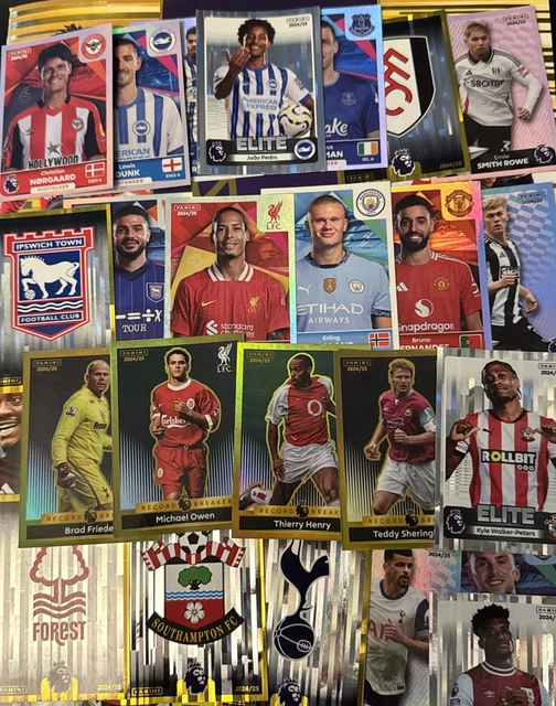 PANINI PREMIER LEAGUE 2025 24 Stickers Bundle No Duplicates inc. 3x ...