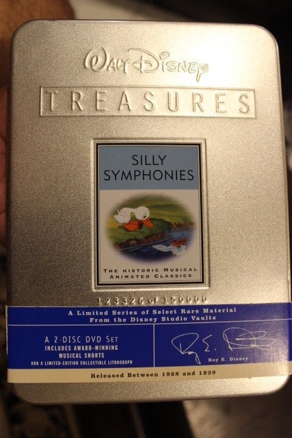 WALT DISNEY'S TREASURES Silly Symphonies Rare Limited Tin Dvd Cartoon ...