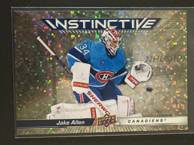 2023-24 UPPER DECK Series 2 Instinctive Gold Sparkle SSP Jake Allen ...