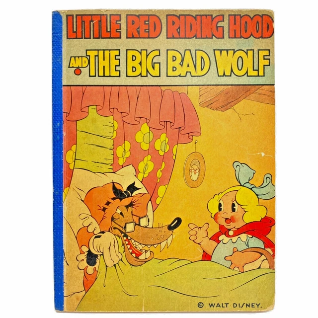 WALT DISNEY STUDIOS Little Red Riding Hood and The Big Bad Wolf Book ...