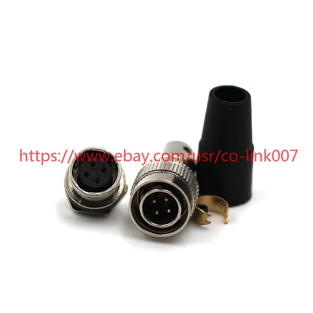 HIROSE 4PIN CONNECTOR Plug HR10A-10P-4P+HR10A-10R-4S 4 wire Connector ...