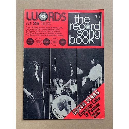 EMERSON,LAKE AND PALMER Record Songbook Magazine August 1971 - Elp ...