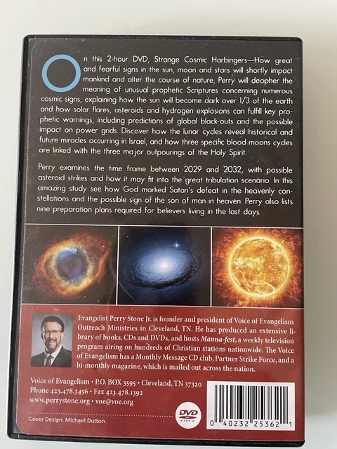 STRANGE COSMIC HARBINGERS DVD Perry Stone Prophetic signs Sun Moon ...