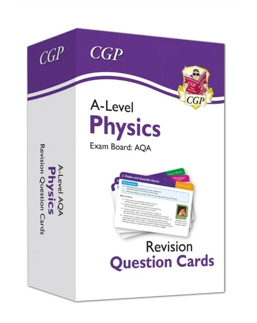 NEW - CGP A - Level Physics Exam Board. AQA Revision Questions Cards £ ...