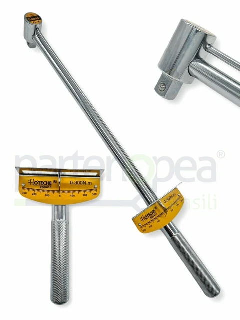 1/2& CONTINUOUS MEASUREMENT Dynamometer Wrench 0 to 300 NM 490mm ...