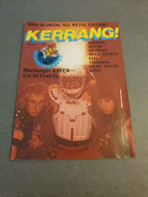 KERRANG MAGAZINE ISSUE 91 Raven Warrior Slayer Anthrax Anvil £5.00 ...
