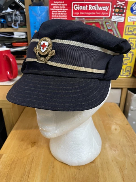 WW2 BRITISH RED Cross Society BRCS Women's Soft Uniform Cap with Enamel ...