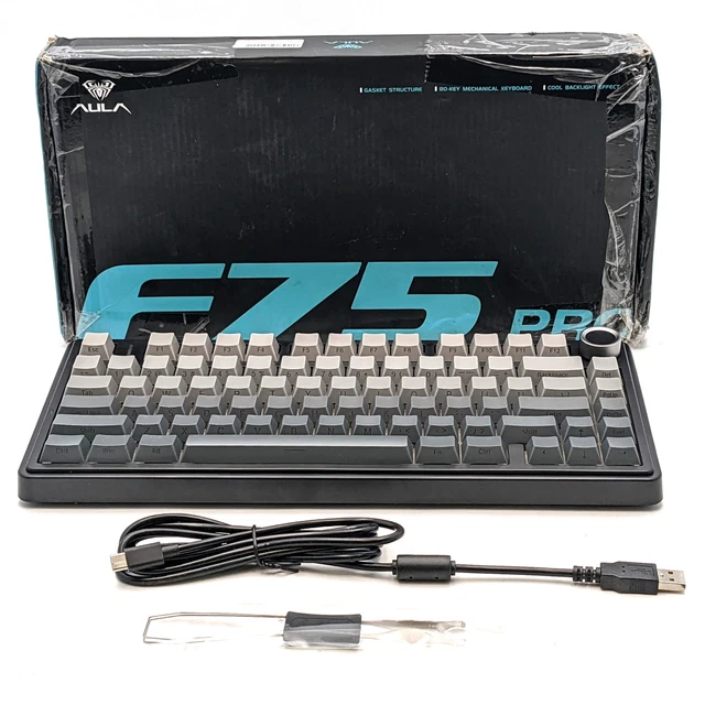 AULA F75 PRO 3 in 1 Hot-Swappable RGB Gasket Wireless Mechanical ...