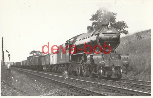 RAILWAY PHOTO LNER V2 60971 Gresley 2-6-2 Loco £3.75 - PicClick UK
