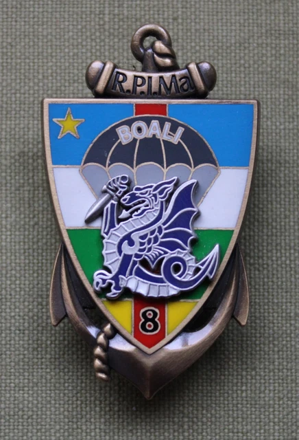 INSIGNE PARACHUTISTE OPEX Boali RCA 2013 8ème RPIMA JYS 351 EUR 24,99 ...