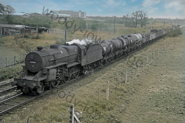 BBC0560 - STEAM Train no 42924 at Baguley , Cheshire in 1965 - print ...