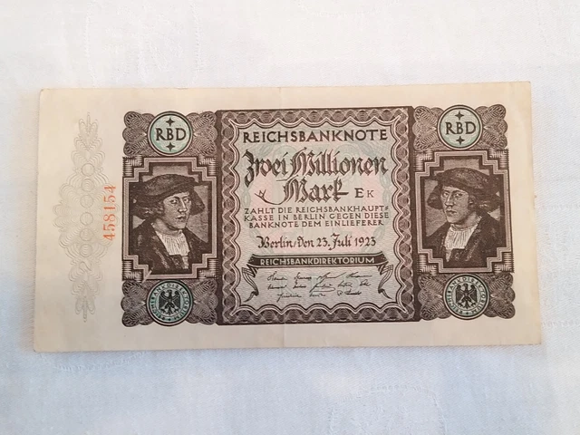 2 MIO. MARK (DEU-101) Reichsbanknote, 1923, Ro.89 EUR 8,00 - PicClick DE