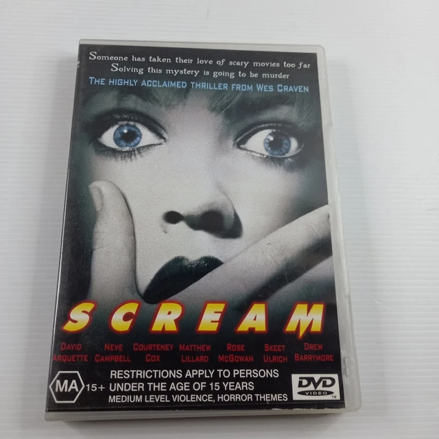 SCREAM DVD 1980'S horror by Wes Craven ,Neve Campbell, David Arquette ...