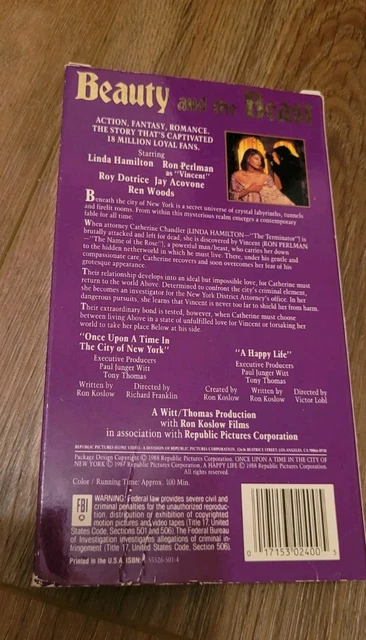 VHS TAPE, BEAUTY and the Beast, Perlman & Hamilton £2.20 - PicClick UK
