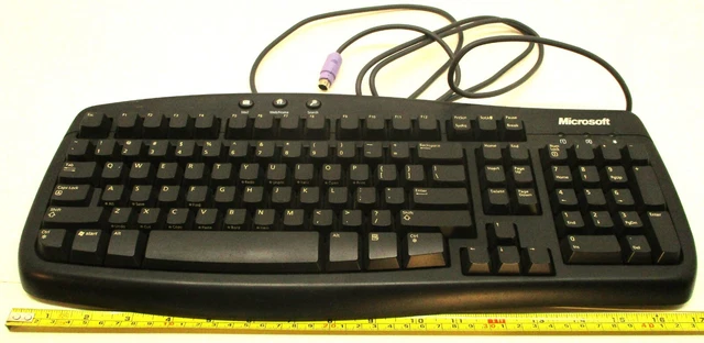 TECLADO BÁSICO MICROSOFT 1.0A RT9480 negro funcionando con conector PS/2 EUR 9,19 - PicClick ES