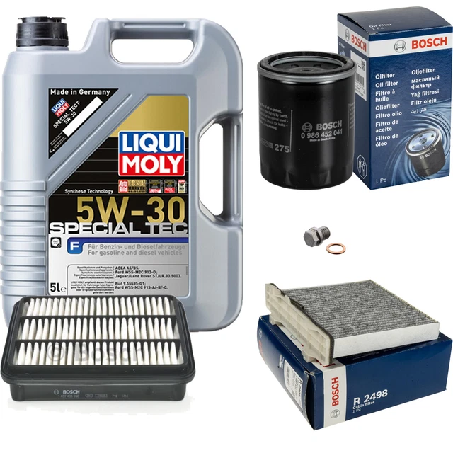 BOSCH INSPECTION SET 5L Liqui Moly Spécial Tec F 5W-30 pour Mitsubishi Pajero EUR 115,01 ...
