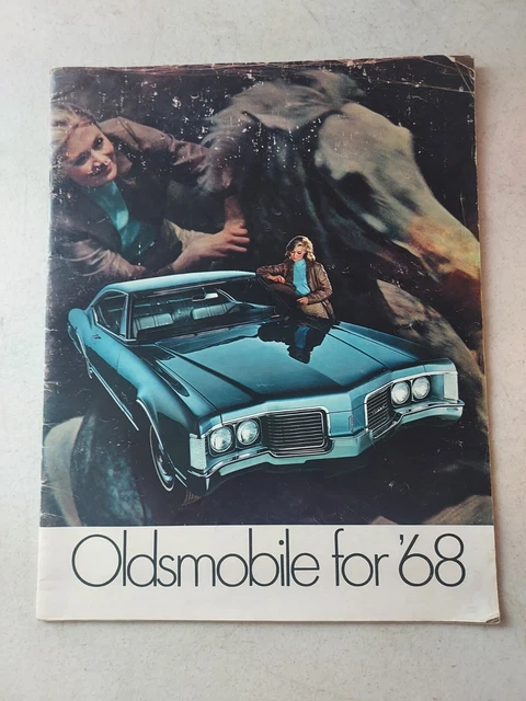 VINTAGE 1968 OLDSMOBILE GM Models Promotional Car Brochure Catalog 11"x ...