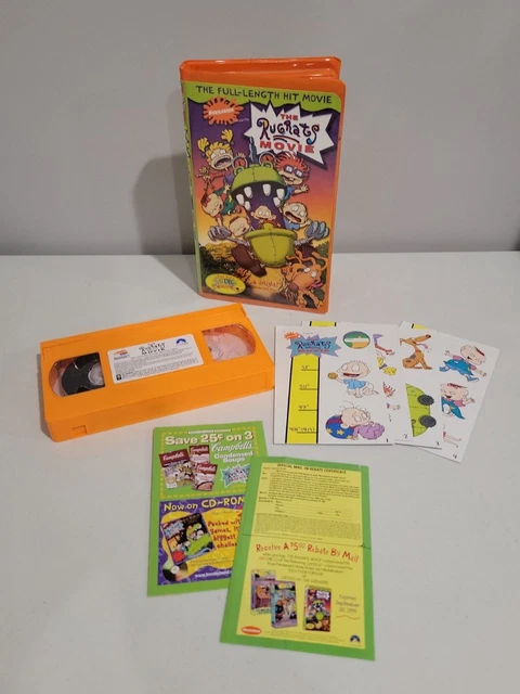THE RUGRATS MOVIE (VHS, 1999) Nickelodeon Clamshell All Inserts Growth ...