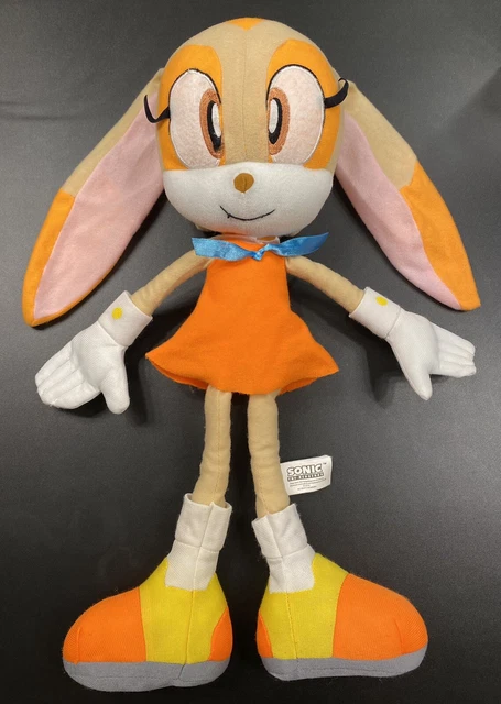 SONIC THE HEDGEHOG Cream The Rabbit KellyToy SEGA 19" Plush - Gently ...