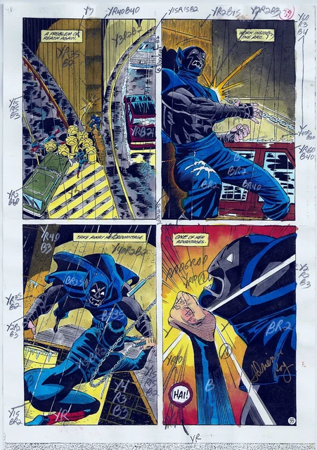 BATMAN DETECTIVE COMICS #676 Color Production Art Signed Adrienne Roy ...