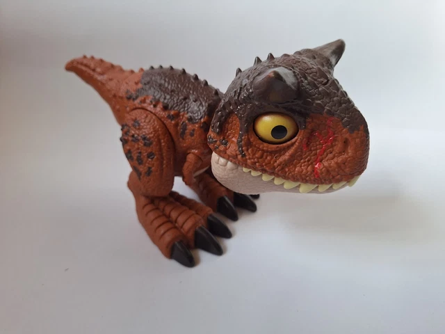 MATTEL JURASSIC WORLD Carnotaurus Baby Toro Wild Chompin Escape Hby85 ...