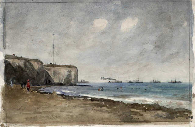 HENRY WILLIAM COTMAN (1876-1938) - Watercolour Painting - Margate ...