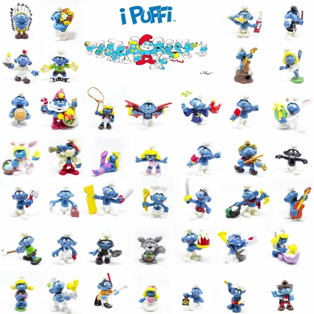PUFFI SCHLEICH THE SMURFS PEYO BULLY anni 60 70 80 90 2000 Scegli il ...
