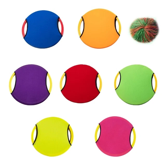 DISC TOSS AND Catch Paddle Game for Kids Outdoor Balance and ...