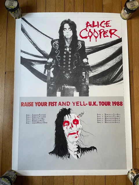AFFICHE ORIGINAL (NO Reproduction/No Copy) Music Hard Rock-Metal Alice ...