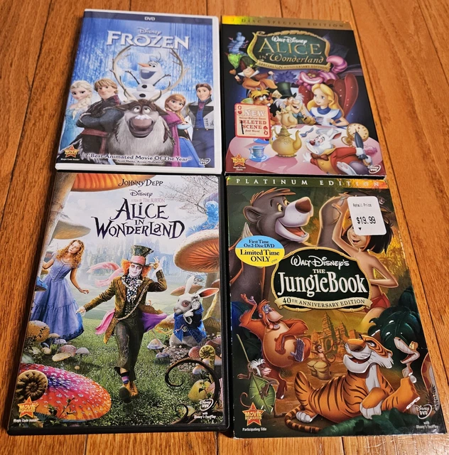 JUNGLE BOOK ALICE In Wonderland Frozen Disney DVD Lot Collection Of Kids Movies £8.23 - PicClick UK