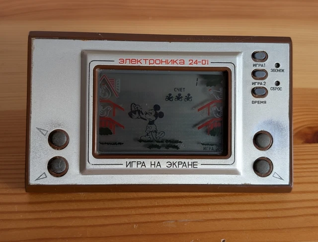 ELEKTRONIKA 24-01 LCD Handheld Spiel Nintendo DDR UdSSR Game Boy MICKEY ...