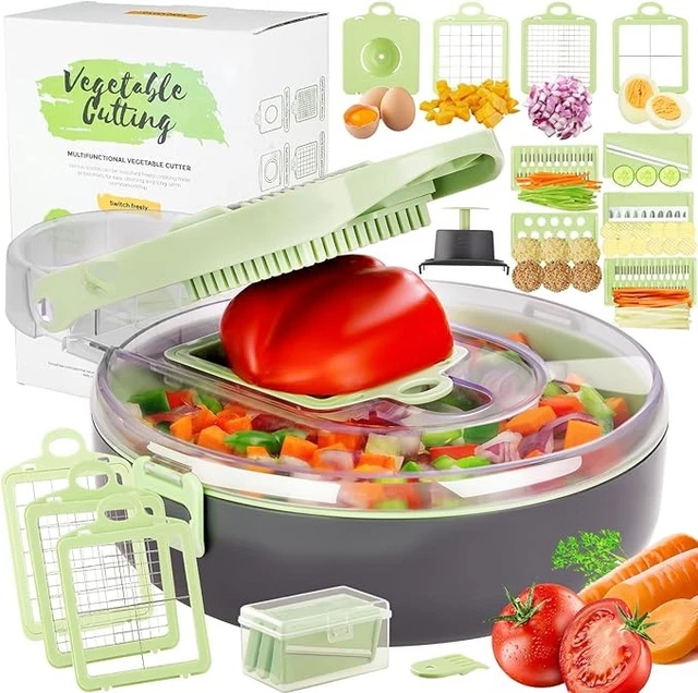 VEGETABLE CHOPPER,MULTIFUNCTIONAL MANDOLINE Vegetable Slicer,Pro Onion ...