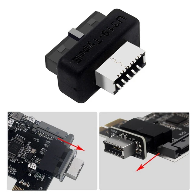 CONVERTER USB3.0 CHASSIS Compatible Connector Motherboard Plug And Play ...