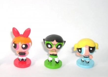 CARTOON NETWORK POWERPUFF Girls Set 3 3D Figurines Preziosi $17.80 ...