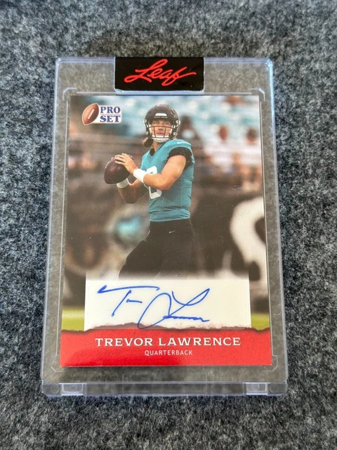 TREVOR LAWRENCE 2022 Pro Set Leaf Auto Autograph Jaguars Sealed EUR 95 ...